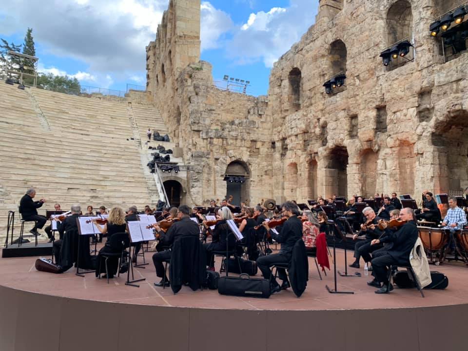 Zubin Mehta with the Orchestra del Maggio in concert at the Athens ...